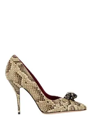 Valentino Garavani Python Leather Pumps - Multicolor