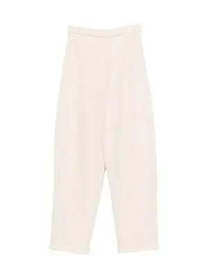 Max Mara Embossed Cotton Blend Trousers - Multicolor