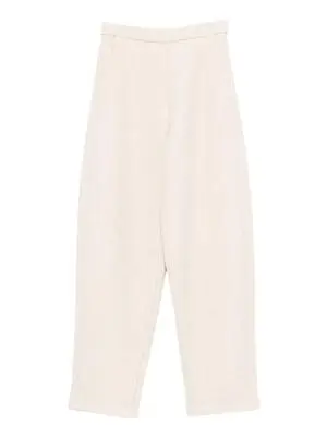 Max Mara Embossed Cotton Blend Trousers - Multicolor