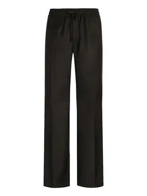 Dolce & Gabbana Wool Knit Jogging Pants - Black