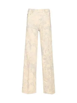 FORTE_FORTE Forget-me-not Five-pocket Trousers - Multicolor