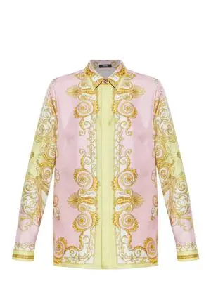 Versace Medusa Print Silk Shirt - Multicolor