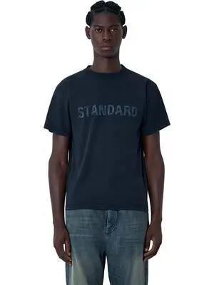 Balenciaga Text Motif T-shirt - Black