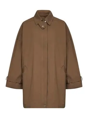 TOTEME Hazel Organic Cotton Oversized Trench Jacket - Multicolor