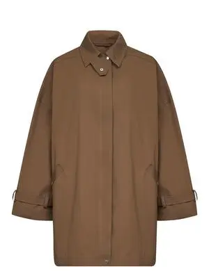 TOTEME Toteme Hazel Organic Cotton Oversized Trench Jacket Multicolor