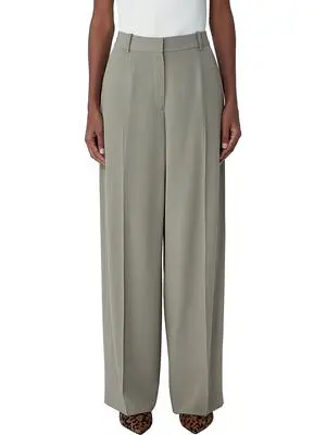 TOTEME TOTEME Wide-Leg Wool-Blend Pants Cream