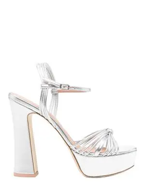 MALONE SOULIERS Lucille Platform Sandals - Silver