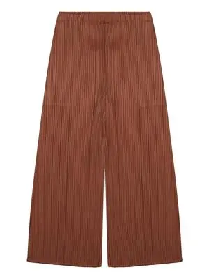 Issey Miyake Palazzo Pants - Brown