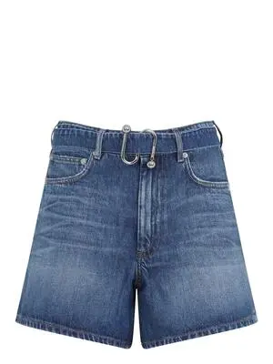 Sportmax Fiesta Denim Shorts - Blue
