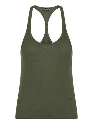 TOM FORD Silk Blend Top - Green