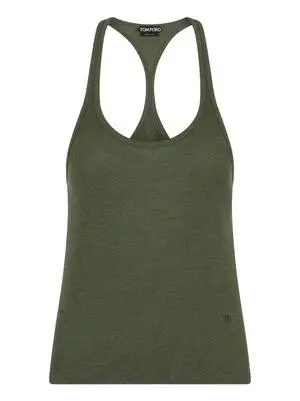 TOM FORD Silk Blend Top - Green