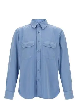 TOM FORD Faille Shirt - Blue