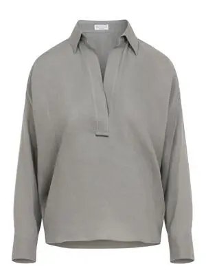 Brunello Cucinelli Linen Blouse - Green