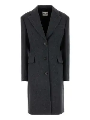 Miu Miu Wool Coat - Gray