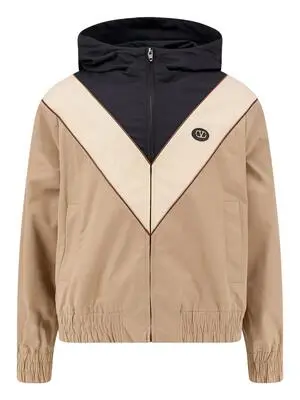 Valentino Garavani Vlogo Signature Patch Hooded Jacket - Multicolor