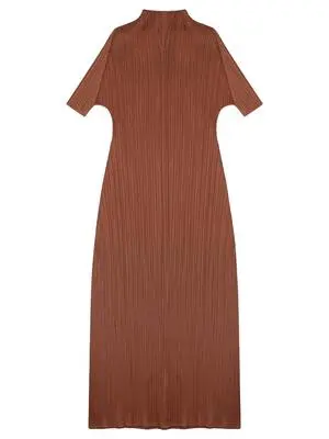 Issey Miyake March Monthly Colors Dress - Brown