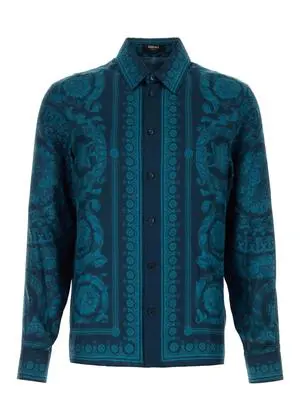 Versace Printed Silk Shirt - Multicolor