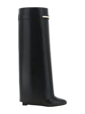 Givenchy Shark Pinch Wedge Boots - Black