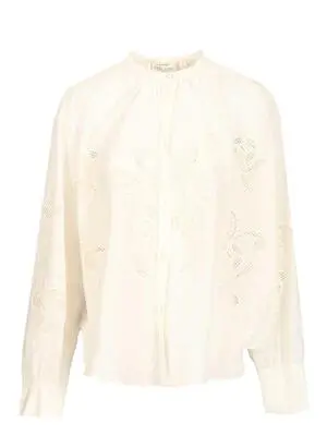 FORTE_FORTE FORTE FORTE Lunamaris Embroidery Voile Bohemian Shirt