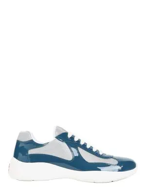 Prada Calf Leather Sneakers - Blue