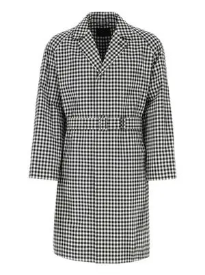 Prada Embroidered Cotton Overcoat - Multicolor