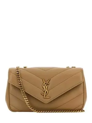Saint Laurent SAINT LAURENT Small Loulou Shoulder Bag Brown
