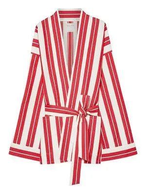 FORTE_FORTE Striped Kimono Jacket - Multicolor