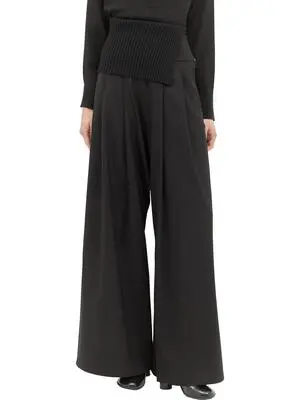 MAX MARA Max Mara Long Stretch Wool Canvas Pants