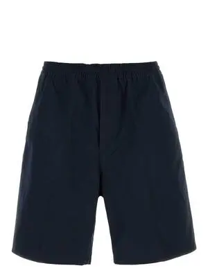 Prada Dark Poplin Bermuda Shorts - Blue