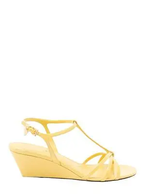 Prada Patent Leather Wedge Sandals - Multicolor