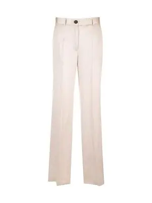FORTE_FORTE Silk Satin Trousers - Multicolor