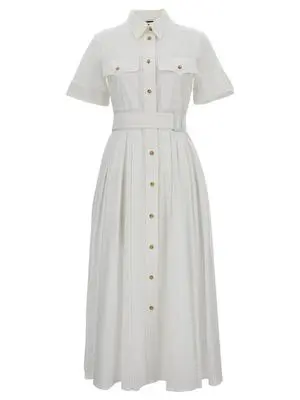 FAY FAY Short Sleeve Shirt Dress