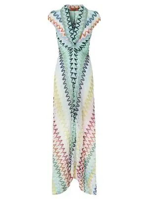 Missoni Geometric Pattern Maxi Dress - Neutrals