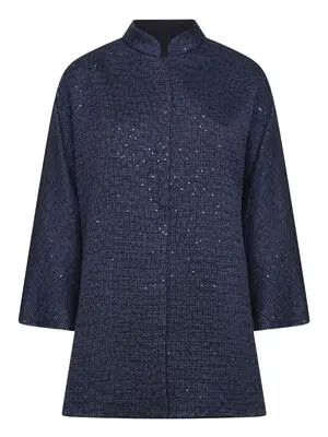 Giorgio Armani Single-breasted Sequin Jacket - Multicolor