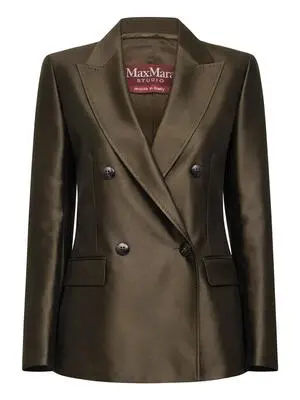 MAX MARA MAX MARA STUDIO Silk Blend Shantung Blazer
