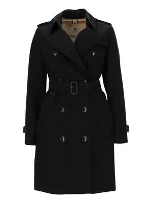 Burberry Double-breasted Kensington Trench Coat - Black