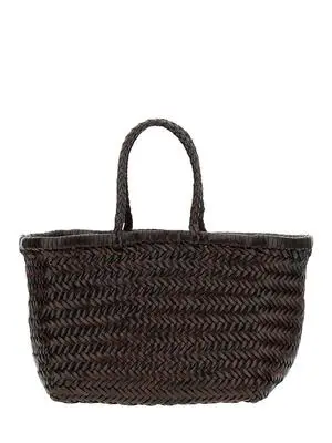 Dragon Diffusion Woven Leather Tote Bag - Multicolor