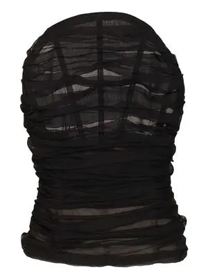 Balenciaga Fitted Bustier Top - Black