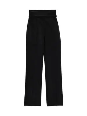Alexander McQueen Wool Tailored Pants - Black