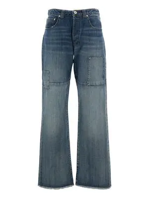 WALES BONNER Chance Straight Leg Jeans - Multicolor