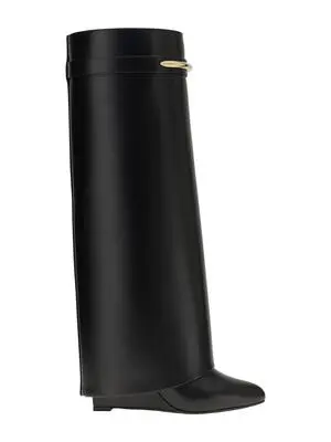 Givenchy Leather Shark Boots - Black