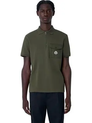 Moncler Logo Motif Polo Shirt - Green