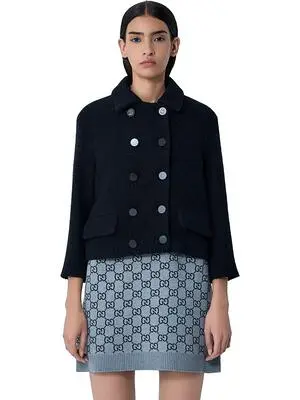 GUCCI GUCCI Wool-Blend Jacket With Logo Hardware