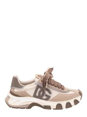 Dolce & Gabbana Calfskin Lace-up Sneakers - Multicolor