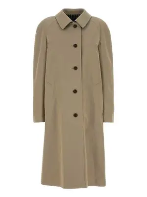 Miu Miu Beige Gabardine Reversible Trench Coat - Brown