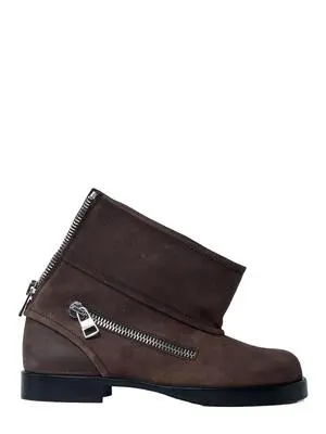 JW Anderson J.W. Anderson Suede Biker Boots Brown