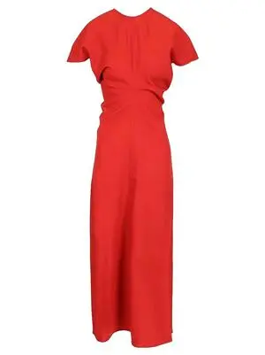 TOTEME Wool Maxi Dress - Red