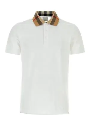 Burberry Piquet Polo Shirt - White