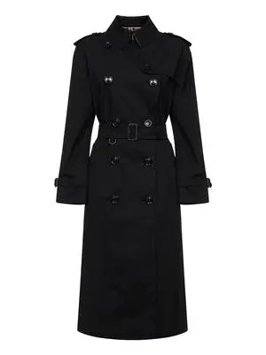 Burberry Black Heritage Waterloo Long Trench Coat - Multicolor