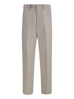 Brunello Cucinelli Cotton And Linen Trousers - Multicolor
